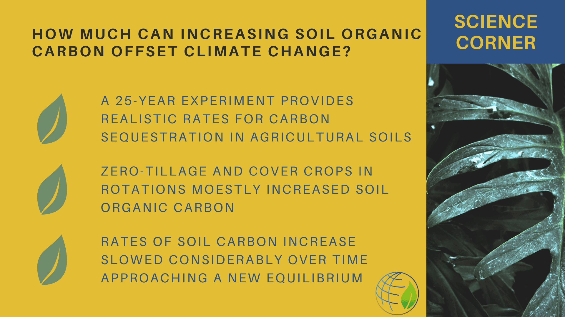 How much can increasing soil organic carbon offset climate change? - SPRPN